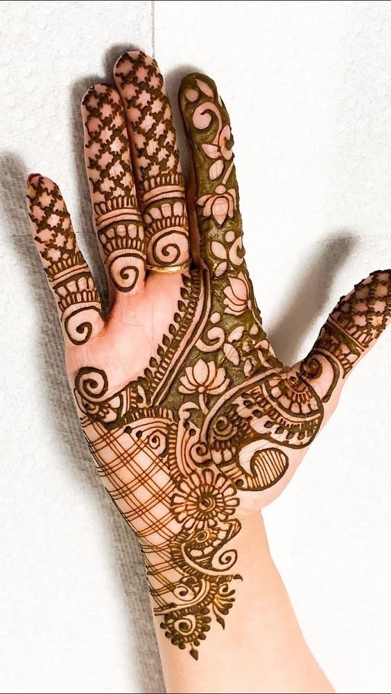 Best 12 Front Hand Mehndi Designs | Easy Mehndi Designs Front Hand ...