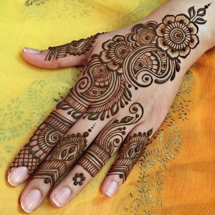 Front hand mehndi design Arabic wtih images photos - Spruce Styles