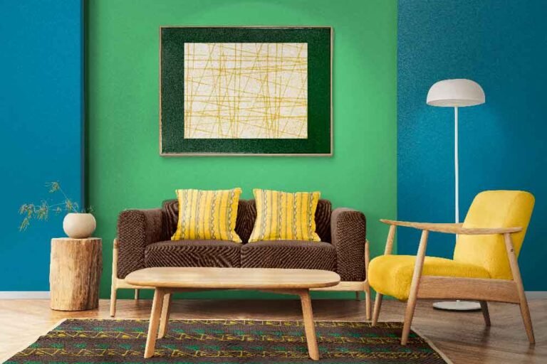 10 Two Colour Combination for Hall – Ideas & Inspiration - Spruce Styles