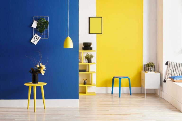 10 Two Colour Combination for Hall – Ideas & Inspiration - Spruce Styles